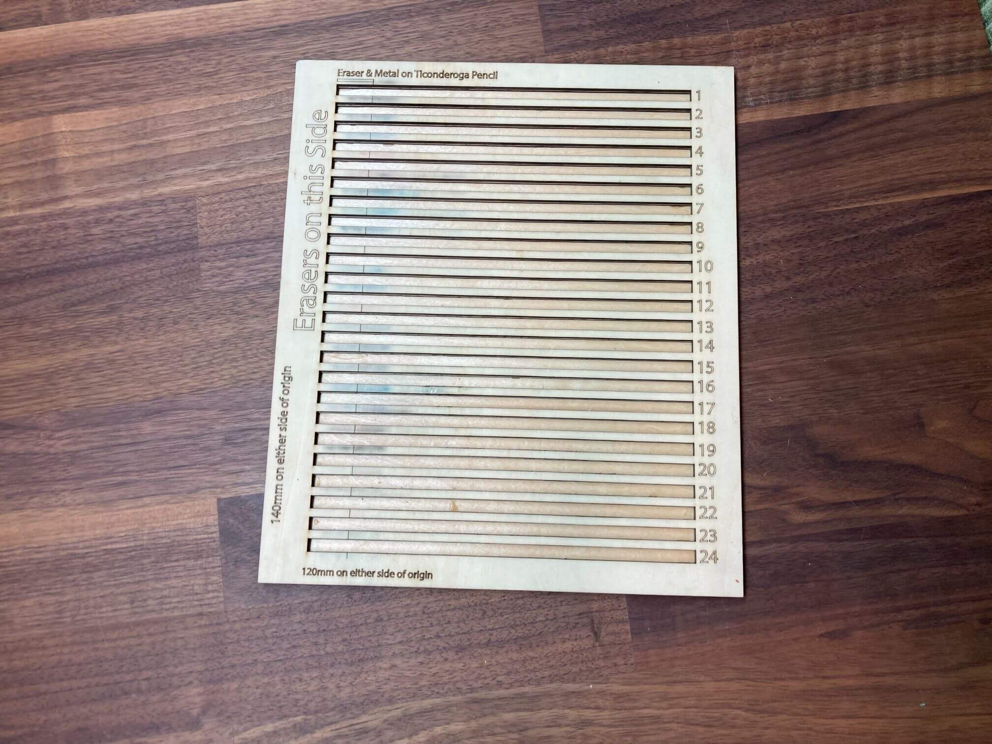 Pencil Jig for Customizing Pencils – Laser Cuttable Files – Grumpy Alison